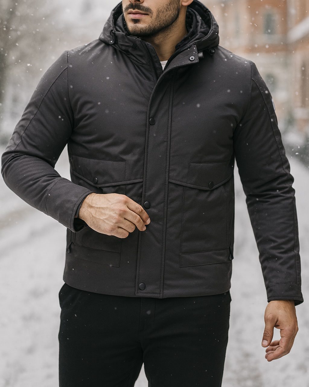 Dark Grey Winter Jacket – Urban Guard Edition - Urban Boutique